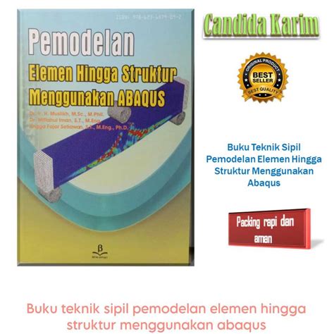 Jual Buku Teknik Sipil Pemodelan Elemen Hingga Struktur Menggunakan Abaqus Shopee Indonesia