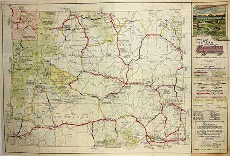 Highway Map Of Wyoming
