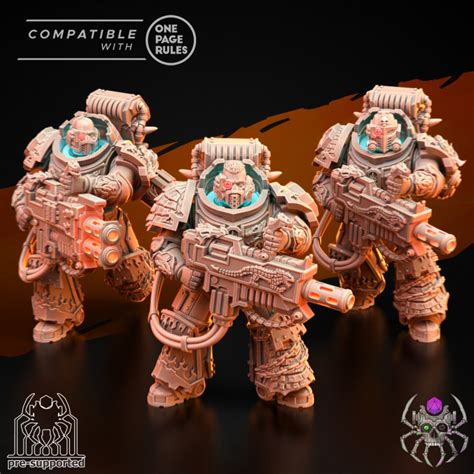 3D Printable Flame Lizards Destroyers Squad BuildKit By