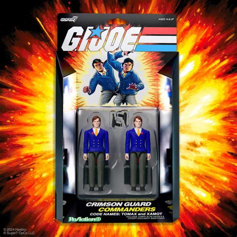 Super7 Gi Joe Reaction Crimson Guard Commanders Tomax And Xamot