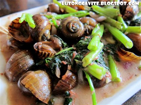 Lutong Cavite Ginataang Kuhol