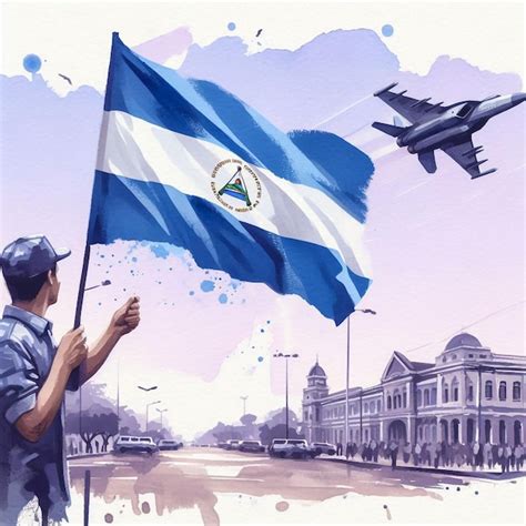 Nicaragua Independence Day Celebration September 15 Hd Image Stock