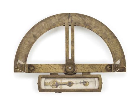 A Brass Surveyors Semi Circumferentor Signed By Captain John Potter