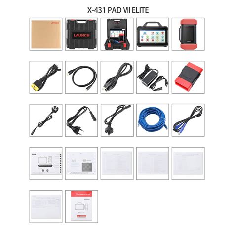 Launch X 431 PAD VII PAD 7 Elite Automotive Diagnostic Tool Plus X431 EV Diagnostic Upgrade Kit