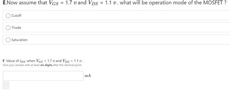 Solved A Mosfet Circuit Is Given Below Assume That The