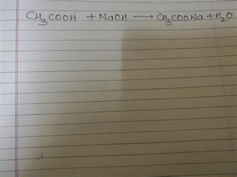 Ch3cooh Naoh