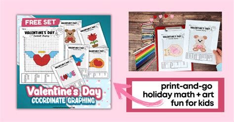 Valentines Day Coordinate Graphing Worksheets Free Set Rock Your Homeschool