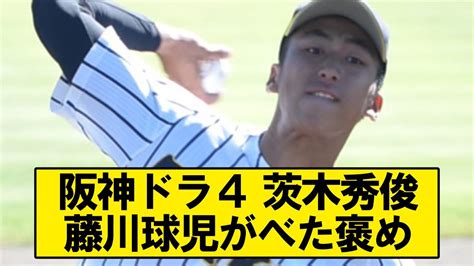 阪神ドラ4茨木秀俊 藤川球児がべた褒めする【阪神タイガース2ch野球反応】 Youtube
