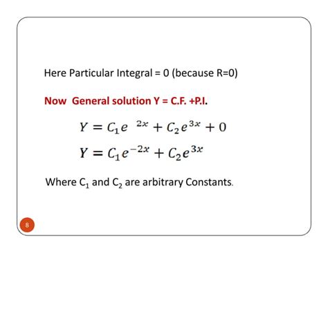 Linear Equation With Constant Coefficient Pptx