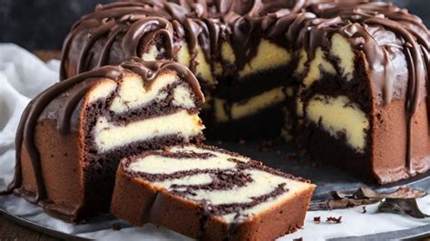 Pastel Marmolado De Chocolate Y Vainilla Recetas Deliciosas