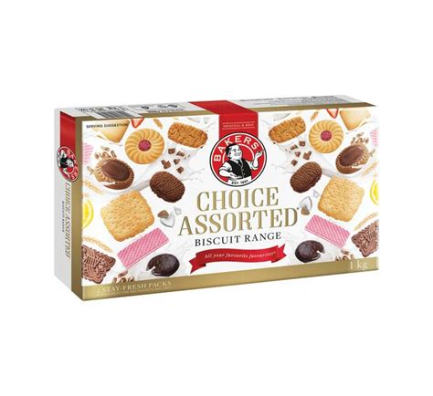 Bakers Choice Assorted Biscuit Range 1kg Box Shop Today Get It