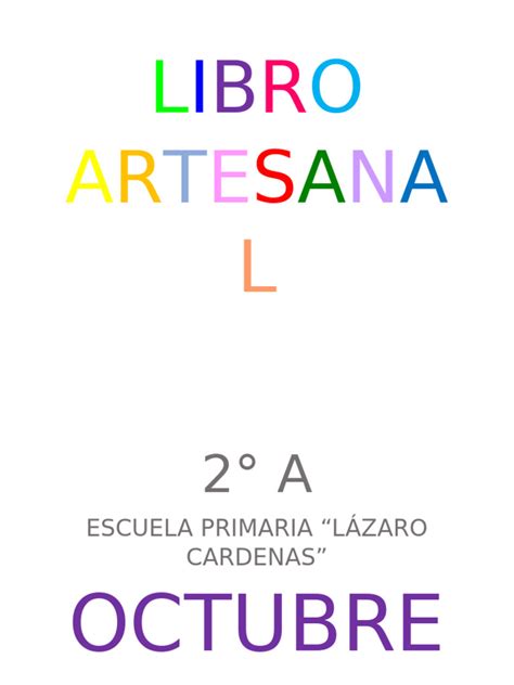 Libro Artesanal Pdf