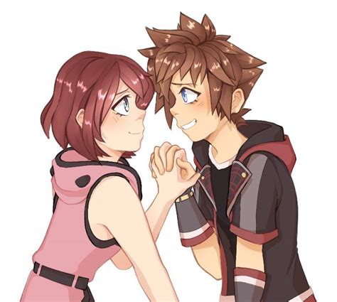 Kingdom Hearts Kairi And Sora Drawing