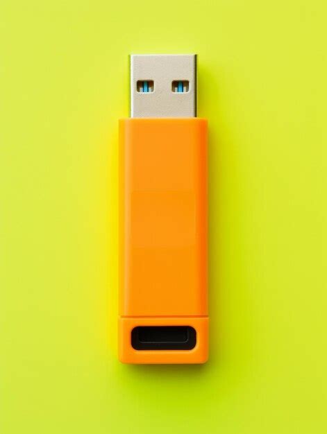 Premium AI Image Modern USB Flash Drive Storage Device Photorealistic Vertical Illustration