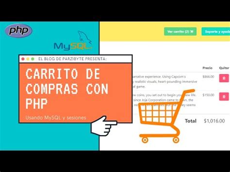 Sistema De Compras En PHP Y MySQL Optimiza Tus Transacciones Online MySQL YA