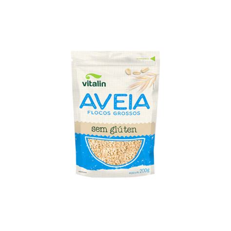 Aveia em Flocos sem Glúten Vitalin g Viver Bem Saudável