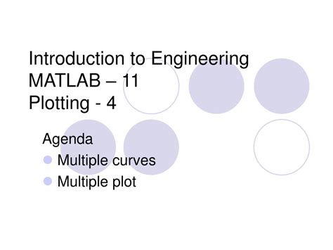 Ppt Introduction To Engineering Matlab 11 Plotting 4 Powerpoint