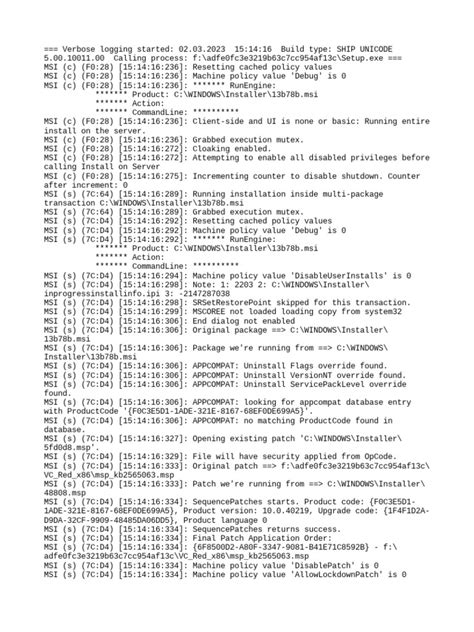 Microsoft Visual C 2010 Redistributable X86 10040219 Msp0 Pdf