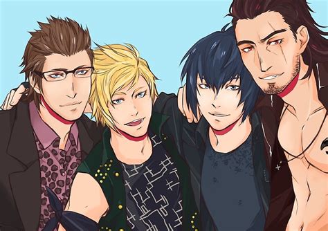 Final Fantasy Xv Main Characters By Highberry Redbubble