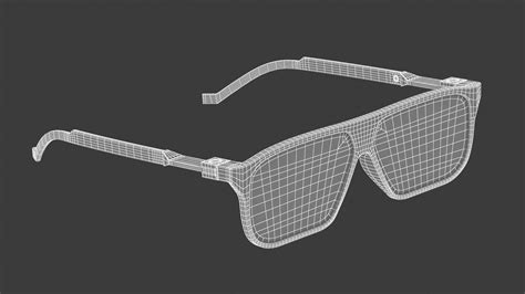 Big Frame Sunglasses 3d Model By Frezzy