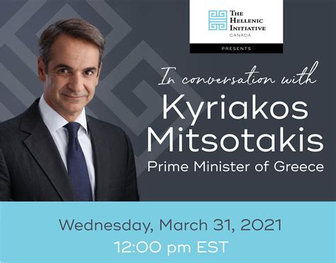 Online Conversation With Kyriakos Mitsotakis Prime Minister Of Greece