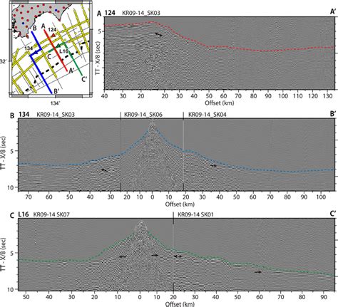 Ocean‐bottom Seismic Obs Data At Nankai Trough Profile A‐a Red