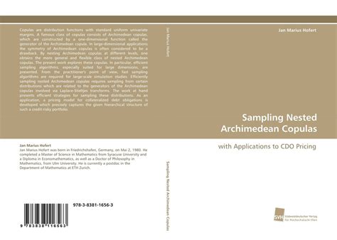 Sampling Nested Archimedean Copulas купить с доставкой по выгодным