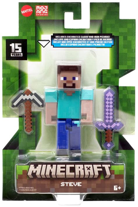 Minecraft 15th Anniversary Steve 25 Action Figure Mattel Toys Toywiz