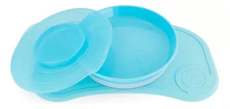 Plato Click Mat Mini Twistshake Celeste Mercadolibre