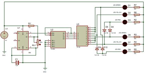 Membuat Traffic Light Dengan Ic Digital ~ Dom2 Ngelmu