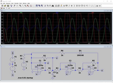 Help Reproduce Chaotic Oscillator In Ltspice Details In Comments R