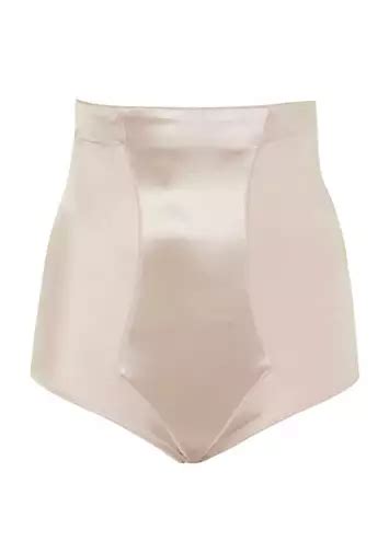 Yours Curve Satin Control High Waisted Full Briefs Kaleidoscope