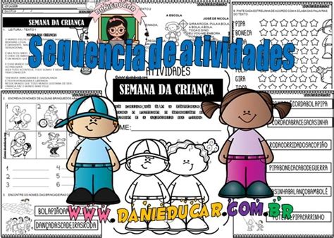 Atividades Educativas Dia Das Crianças Dani Educar