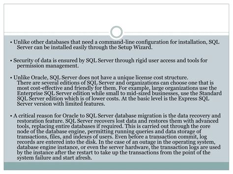 ppt why migrate databases from oracle to microsoft sql powerpoint