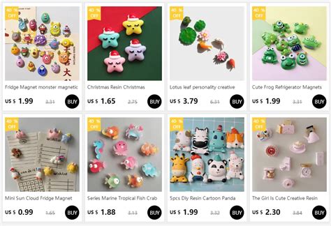 Пластиковые магниты на холодильник, 5 шт | AliExpress
