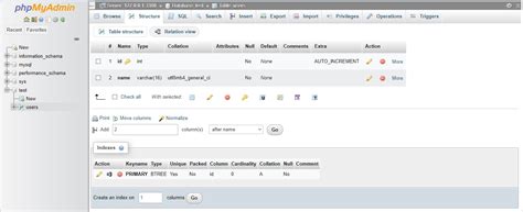 Вставка новых полей в таблицу в PhpMyAdmin Трепачёв Дмитрий