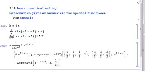 does there exist a closed form expression for a sum involving sin and