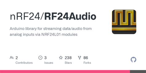 GitHub NRF24 RF24Audio Arduino Library For Streaming Data Audio From