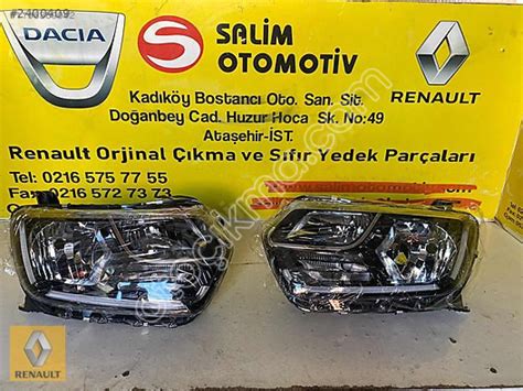 DACİA DUSTER SAĞ SOL FAR LEDLİ 2017 2020 SIFIR YEDEK PAR Çıkma Yedek