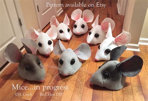 Mouse Rat Head Costume Pattern Etsy
