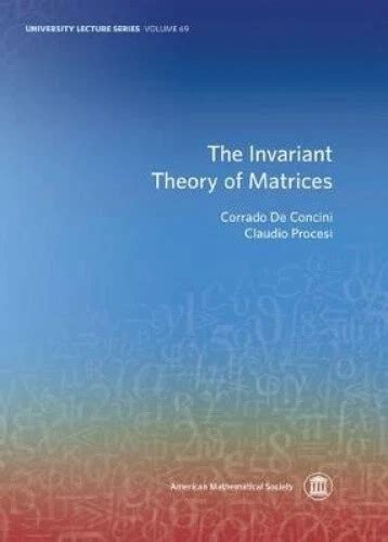The Invariant Theory Of Matrices University Lecture Series Eur 7599