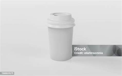 화이트 테이크 아웃 커피 는 열 컵 흰색 배경 3d 렌더링 그림에서 격리 테이크아웃 음식에 대한 스톡 사진 및 기타 이미지 테이크아웃 음식 0명 갈색 Istock