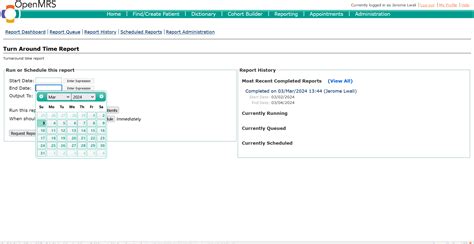 Setting Date Parameter For Today To Capture Current Time In Reporting Module Implementing