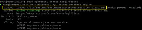 Enable Or Disable Sql Server On Linux