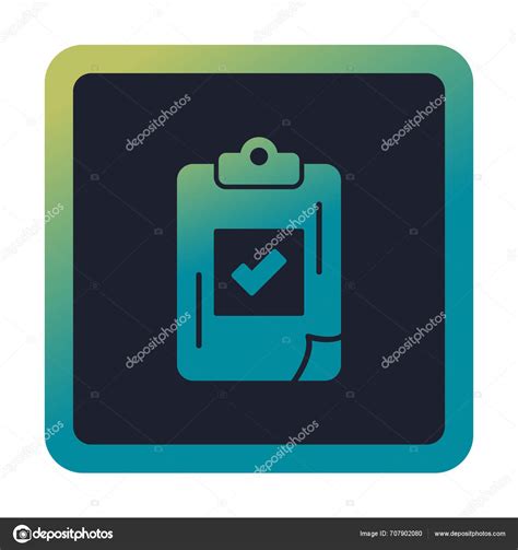 Task List Check Mark Icon Vector Illustrator Stock Vector By Glyphinder