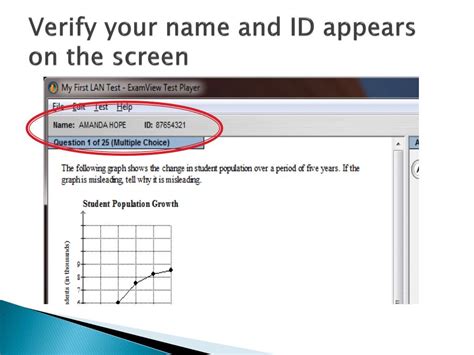 Ppt Taking A Test In Examview Player Powerpoint Presentation Free