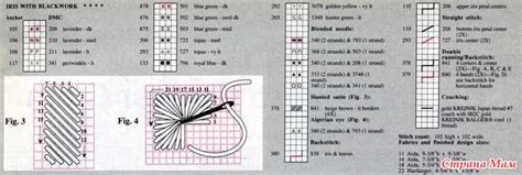 Ирис в блэкворке Вышивка и все о ней Страна Мам