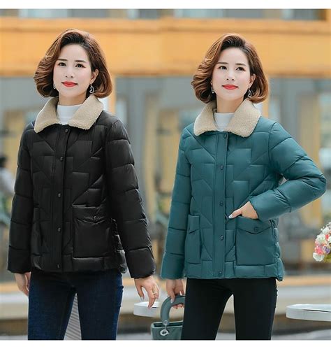 할머니패딩자켓 경량 점퍼 빅사이즈 80대선물 카라넥 H17 티몬