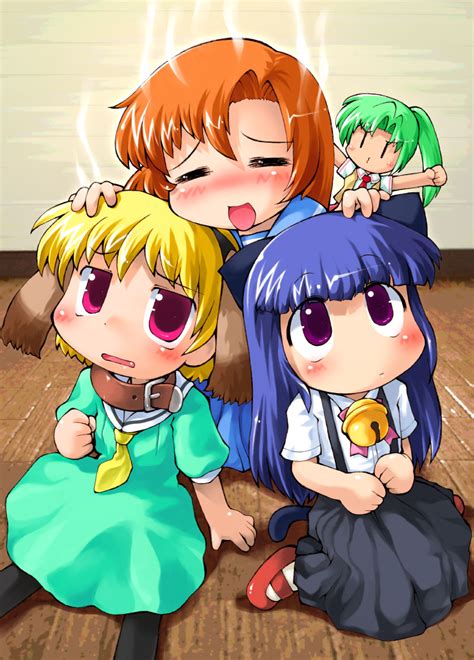 Furude Rika Ryuuguu Rena Houjou Satoko And Sonozaki Mion Higurashi