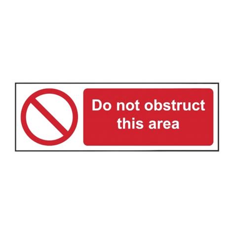 Do Not Obstruct This Area Suresafe Protection